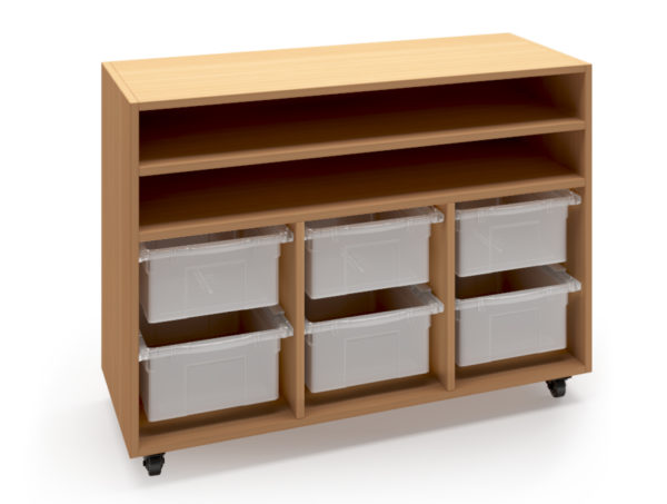 Tủ Storage Wood Mix - Có Cánh - Nội Thất Trường Học Flexius